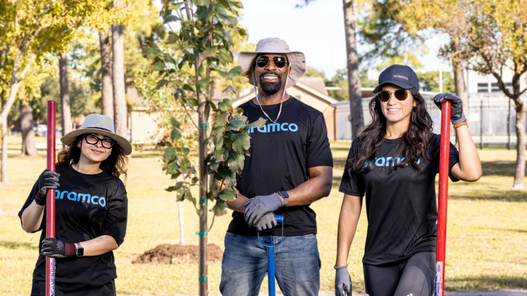Aramco Volunteers Plant 65 Trees at Finnigan Park | Aramco Americas ...