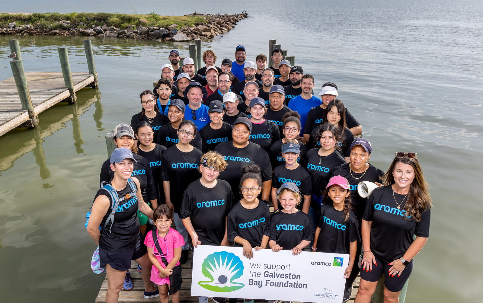 Aramco volunteers help preserve Galveston Bay shoreline with beach ...